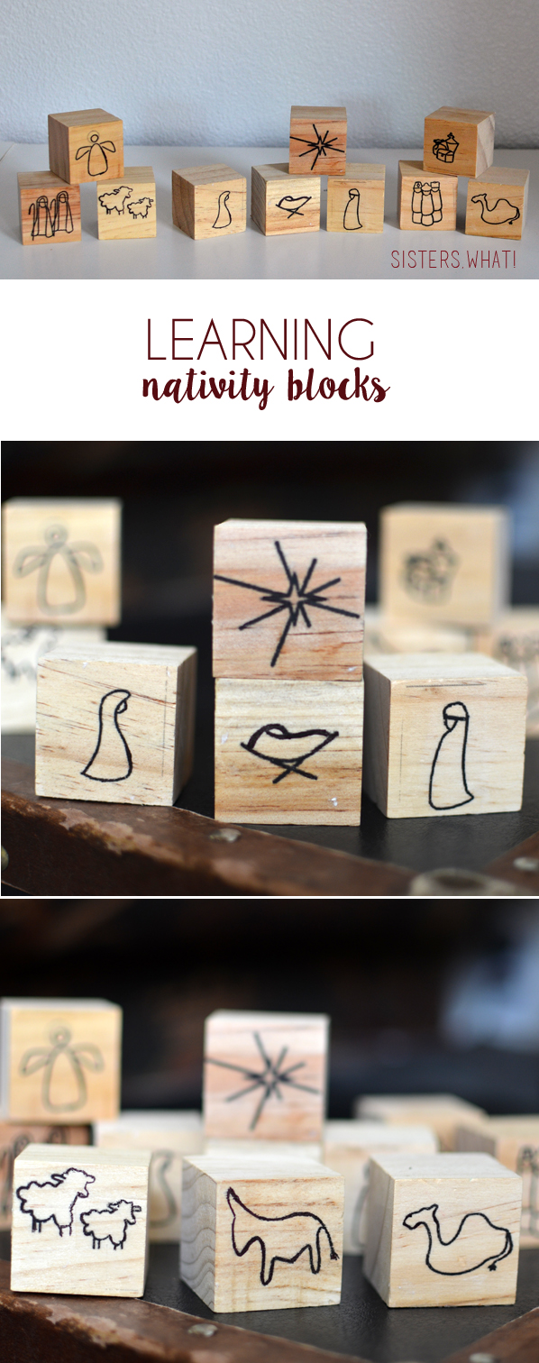 [Learning] Nativity Blocks Christmas Decoration for Kids - Sisters, What!