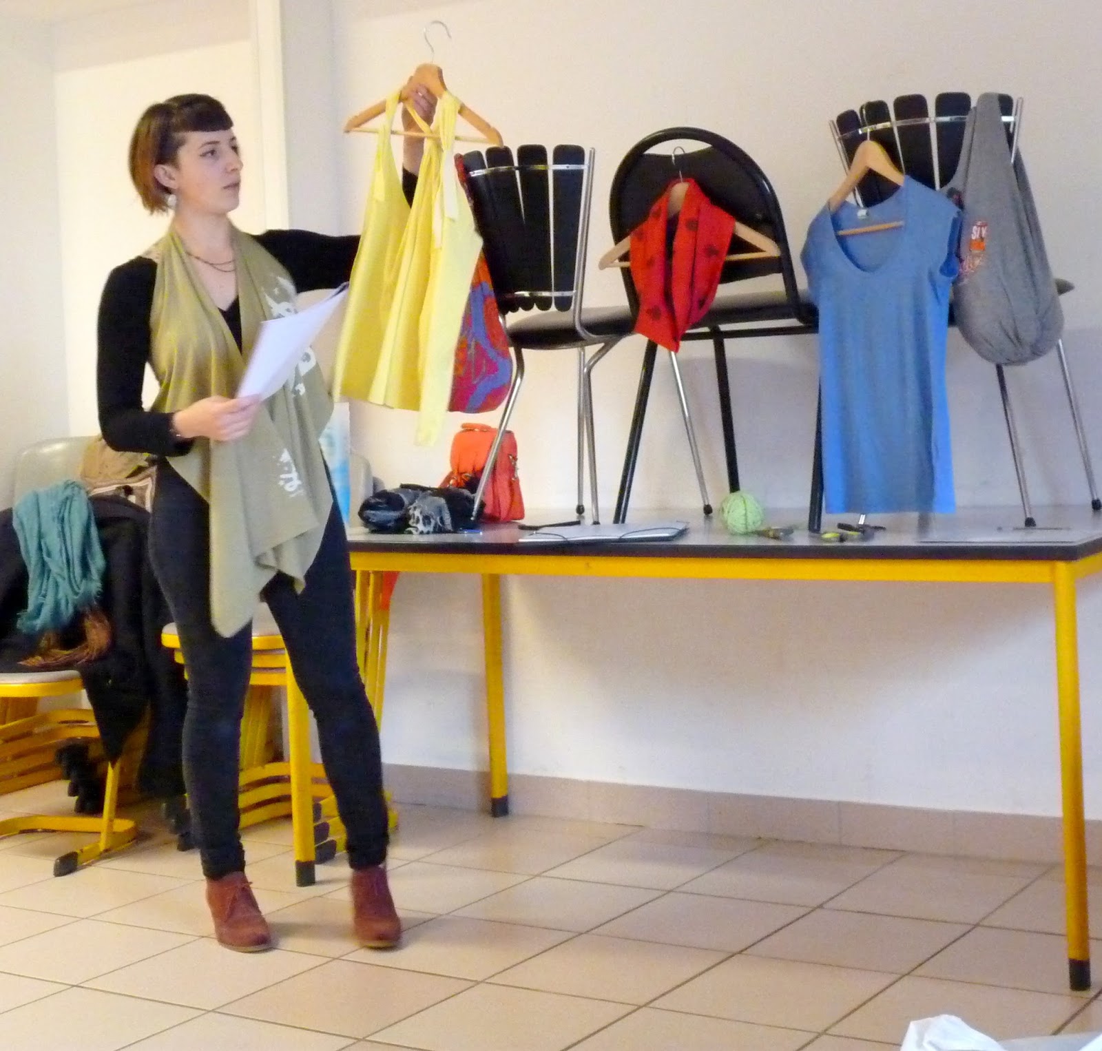 Zoline Art: Recyclage de t-shirt pour les nuls: L'atelier!