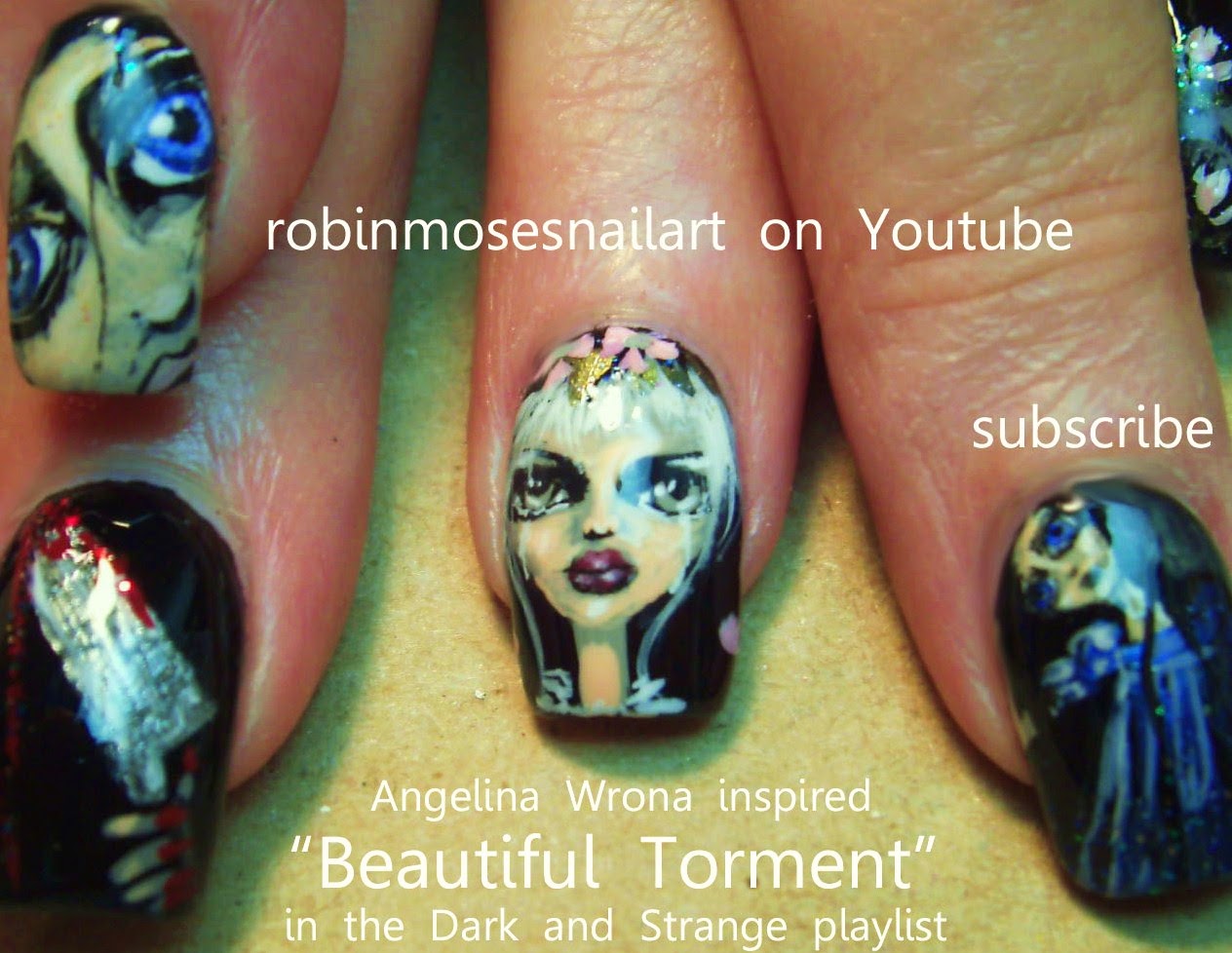 Nail Art by Robin Moses: "fairy nails" "garden nails" "northern lights ...