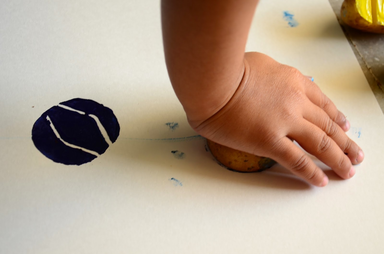 Practical Mom: Easter Activity: Potato Stamps