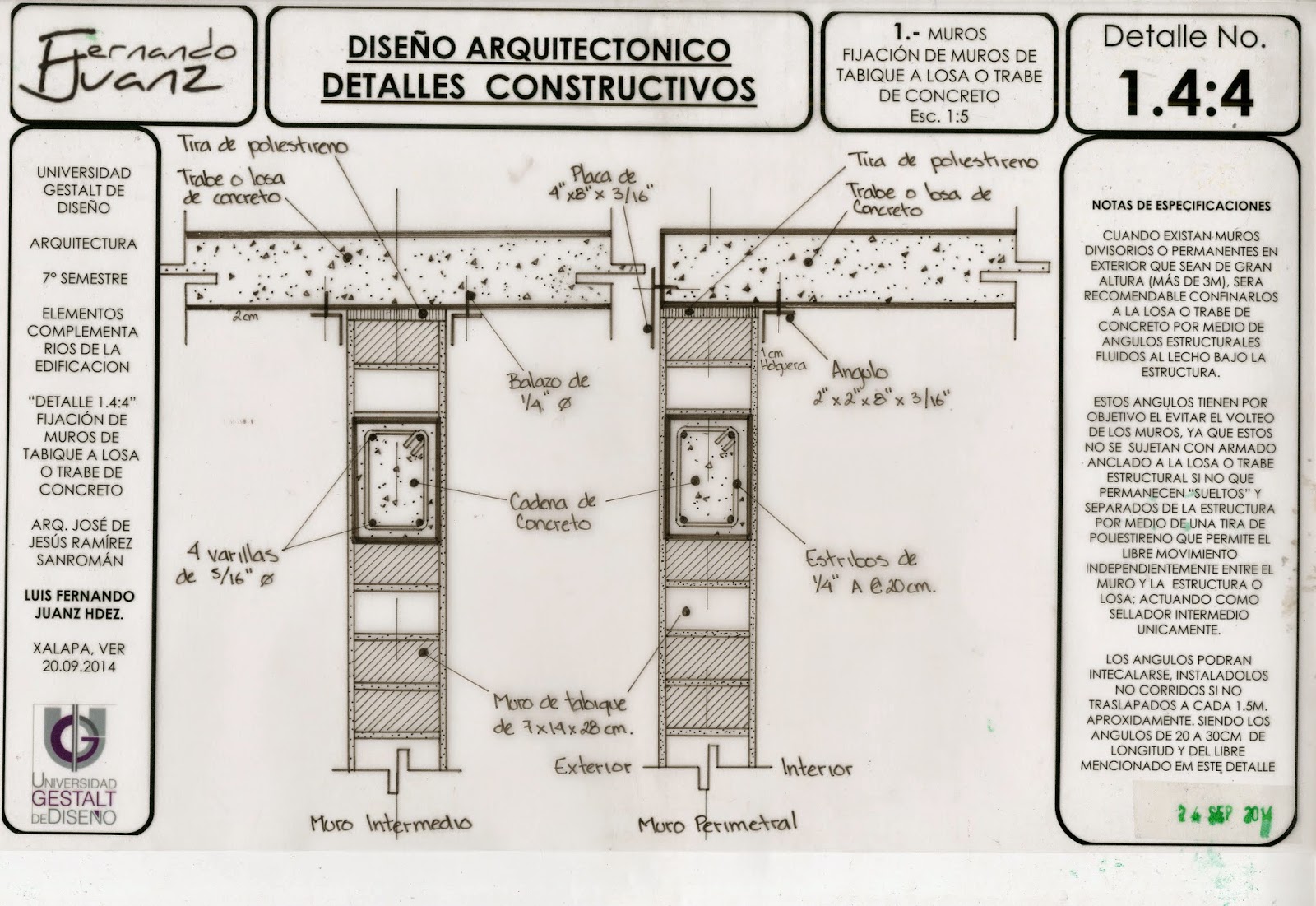 Elementos Complementarios de la Edificación: Detalle Constructivo 1.4:4 ...