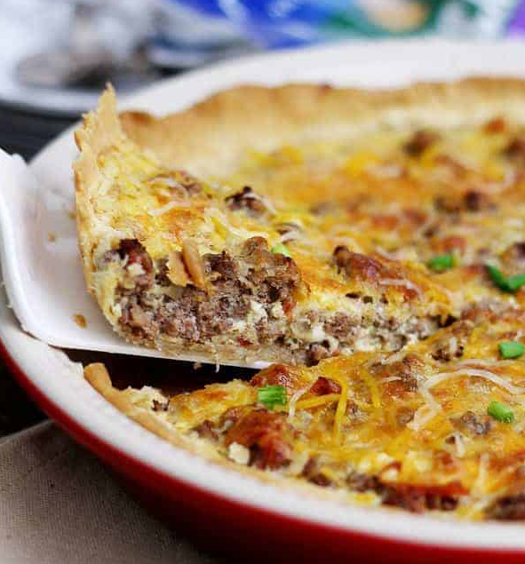 Tex-Mex Cheesy Beef Quiche - the recipes