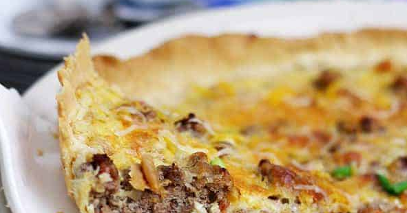 Tex-Mex Cheesy Beef Quiche - the recipes