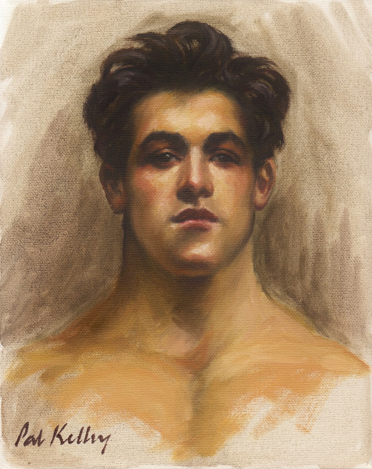Pat Kelley Paintings: Sargent Study: Olimpio Fusco - sold