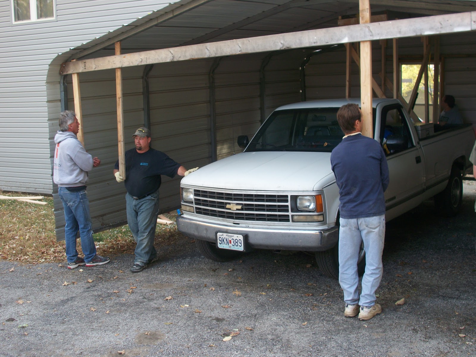 A House and Yard: The Floating Carport! Wait....What?