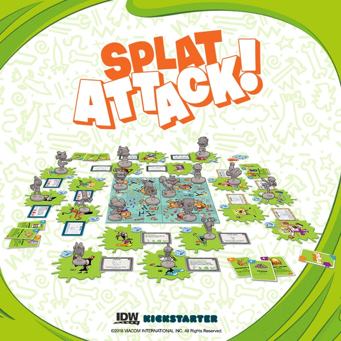 NickALive!: IDW Games To Release 90s-Nick Themed 'Nickelodeon Splat Attack!' Board Game