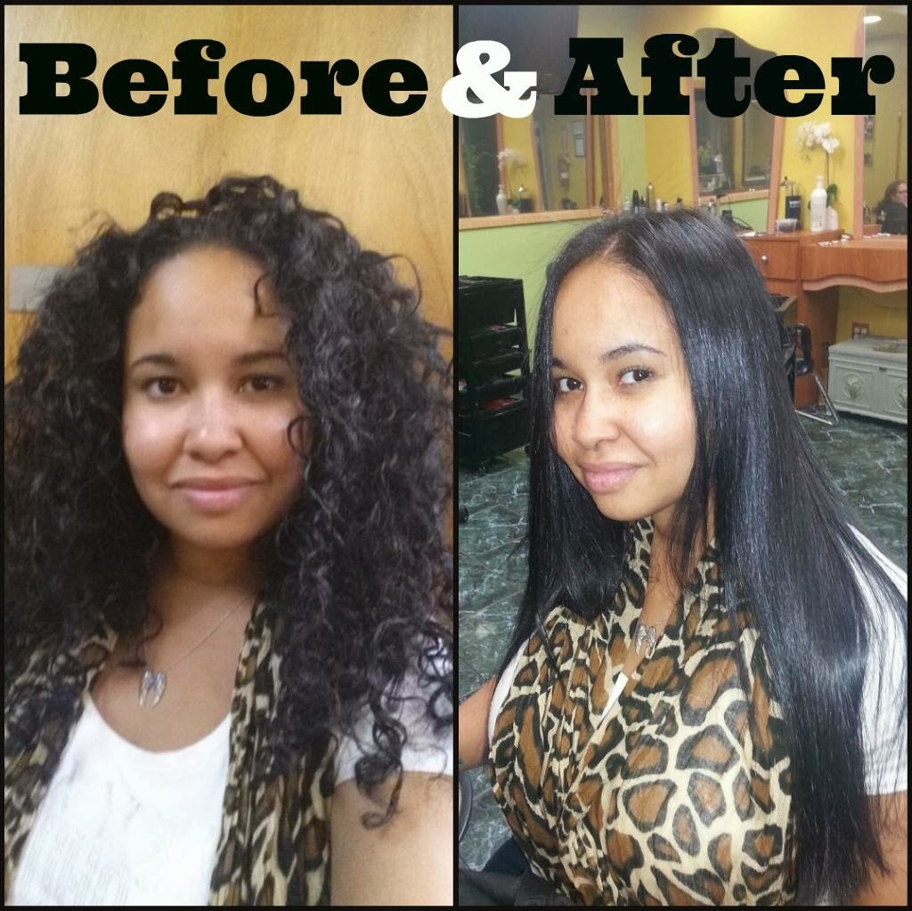 Me, EvCurlGurl before & after