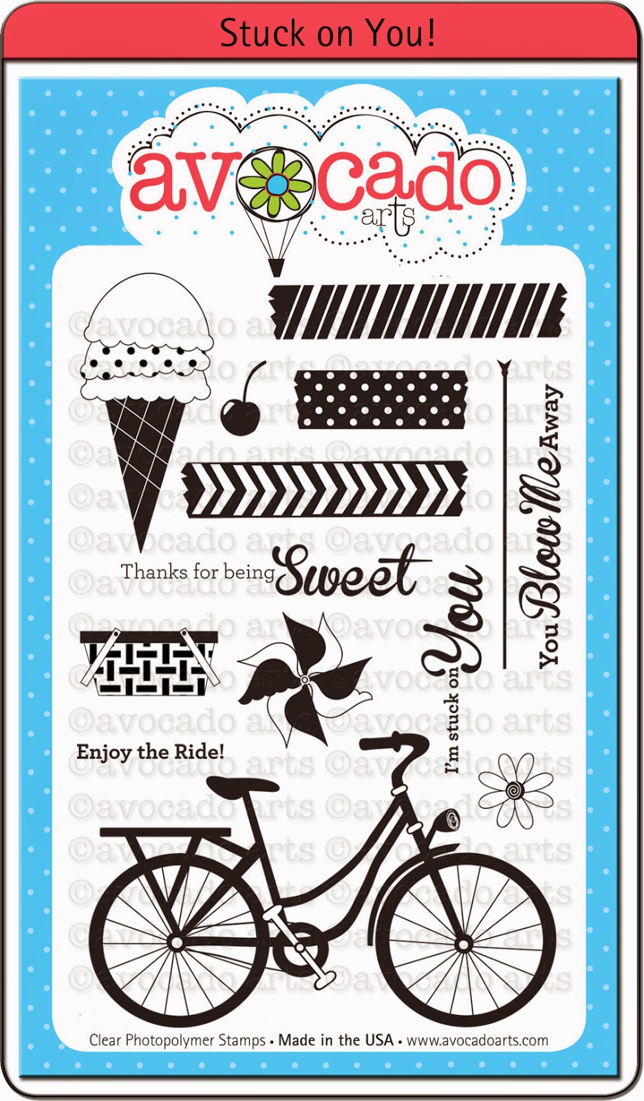 crafty goodies: A Bicycle card~ Avocado Arts!