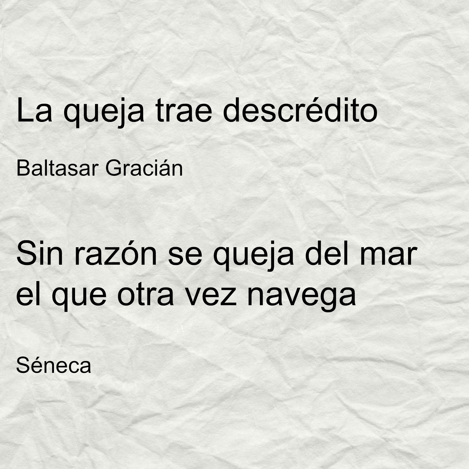 TOQUES PARA EL ALMA: LA QUEJA