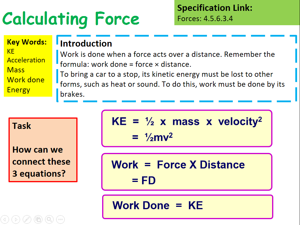 Imaginative Teaching Ideas: Difficult Physics! How to Teach Braking Energy