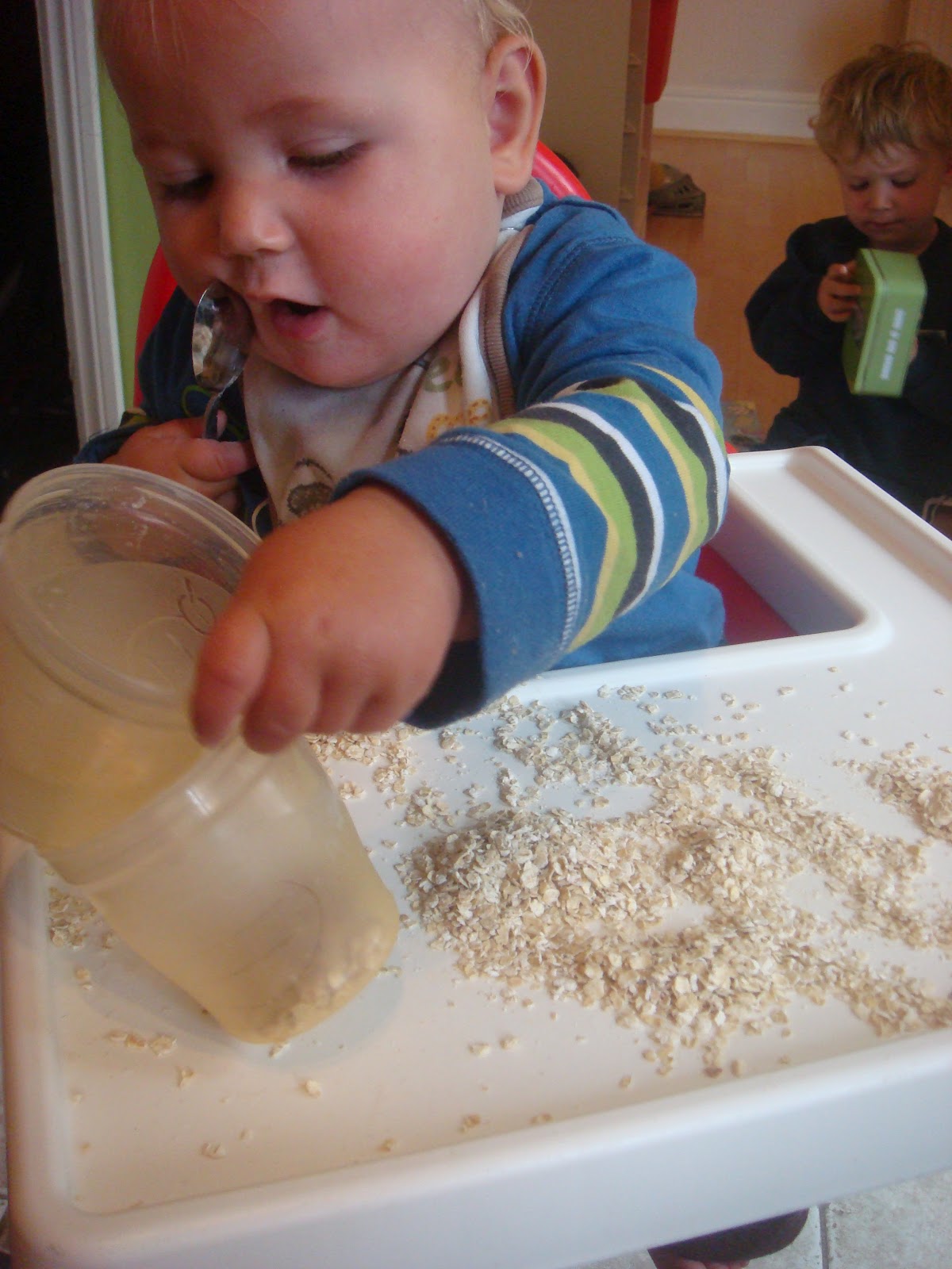 Making Boys Men: Oats: Sensory Play for Babies and Pre-schoolers