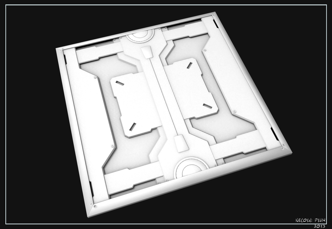 Nicole Plum Art Blog: Sci-Fi Metal Panel Texture