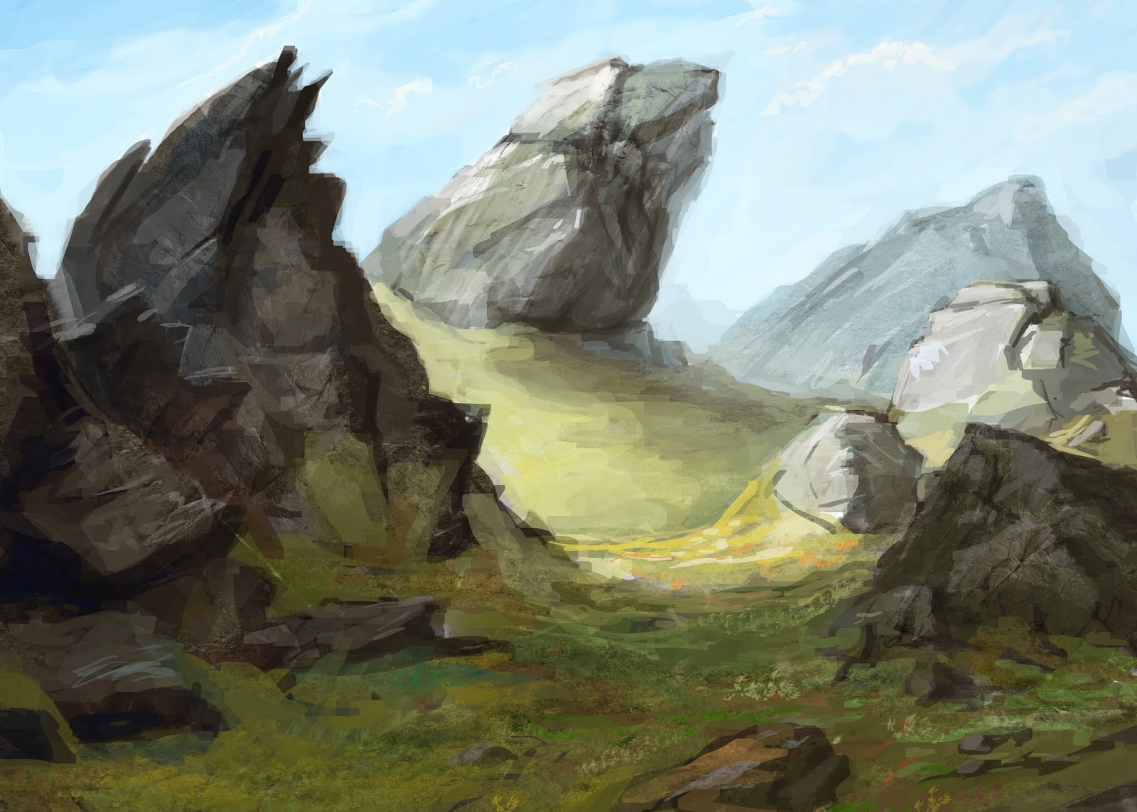 Vidpen: Rock landscape.