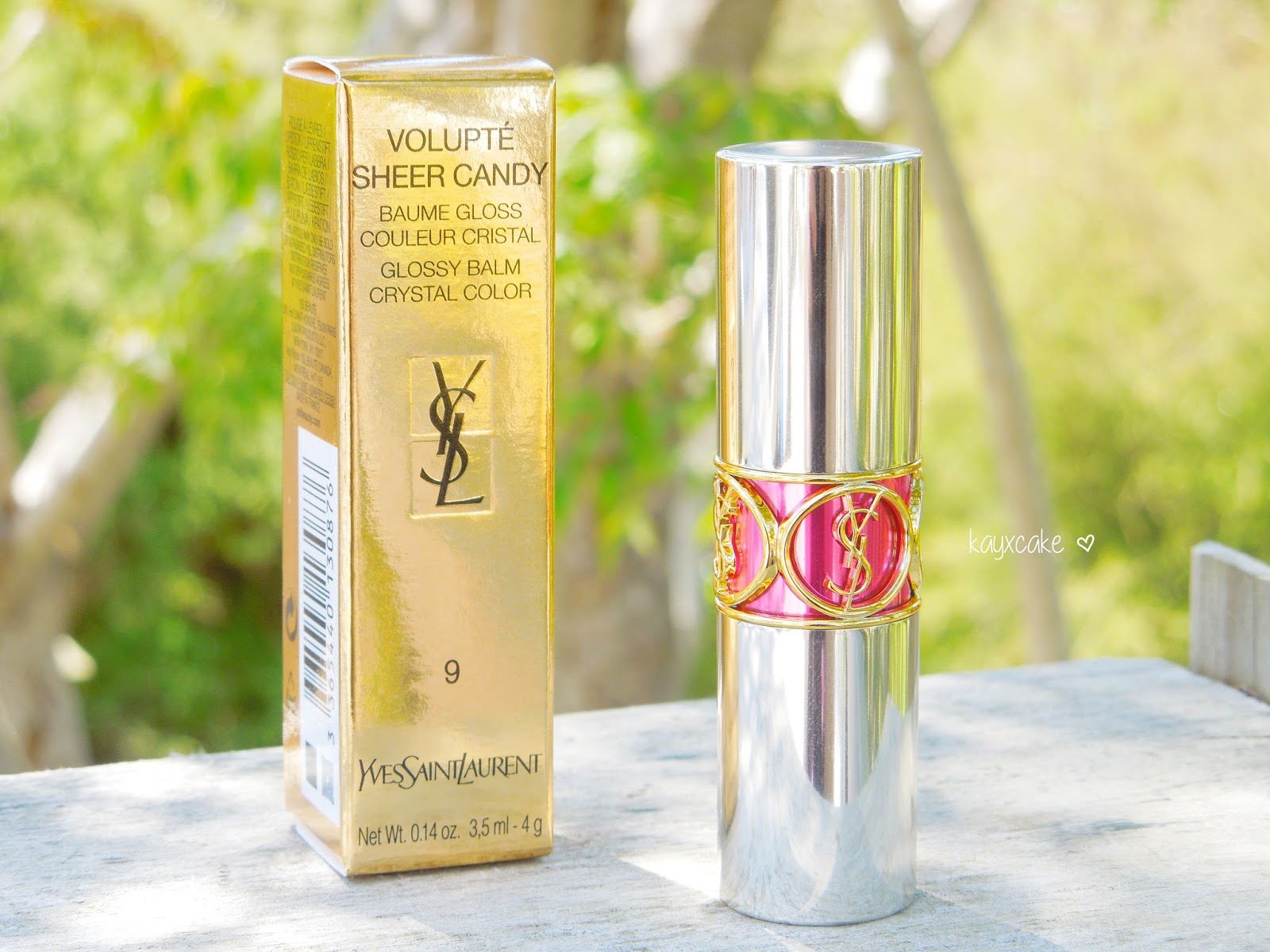 Kay Cake Beauty: YSL Volupte Sheer Candy Lipstick ♡ 09 Cool Guava ...