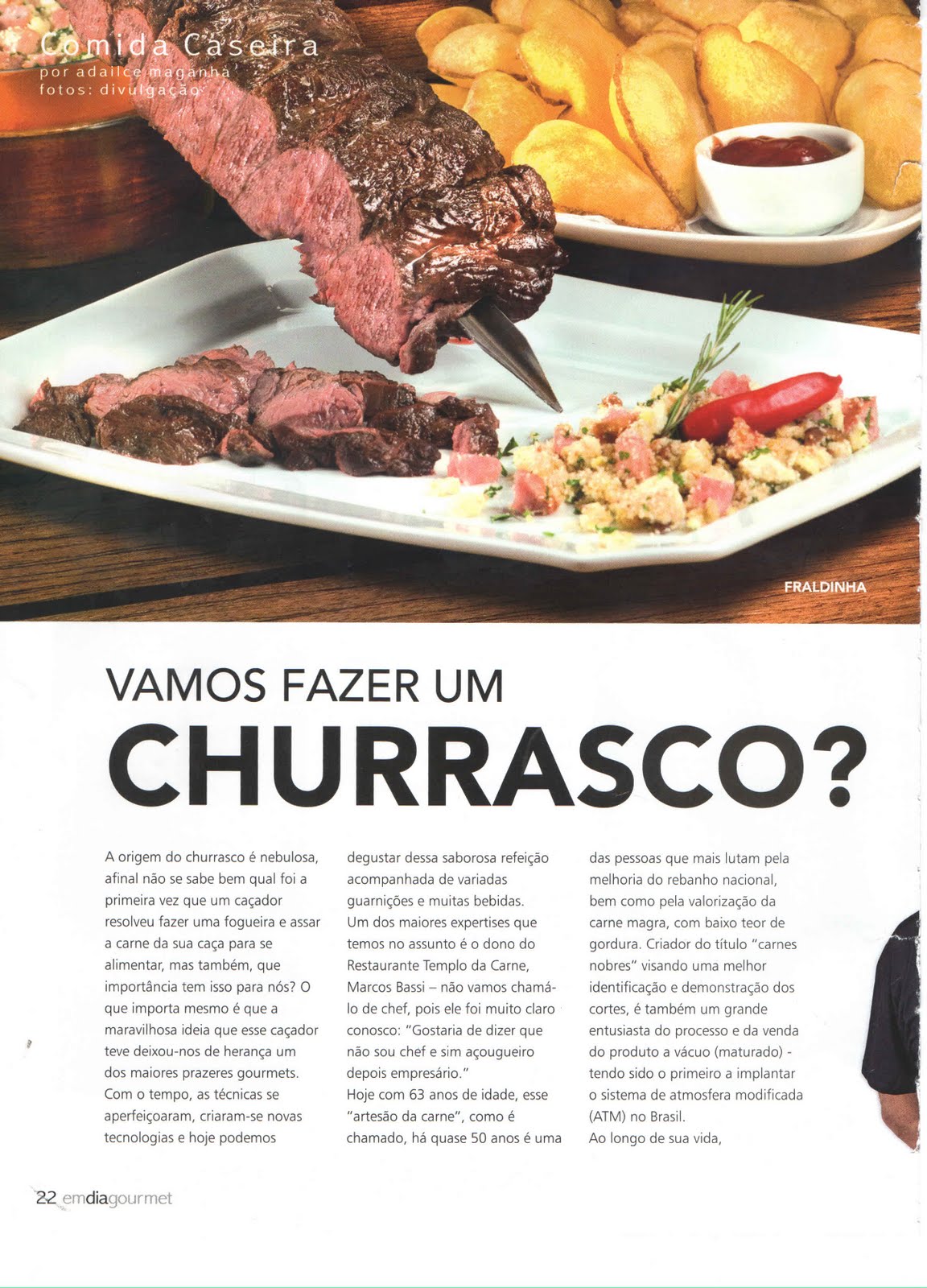 Templo da Carne - Marcos Bassi: Revista - em dia GOURMET