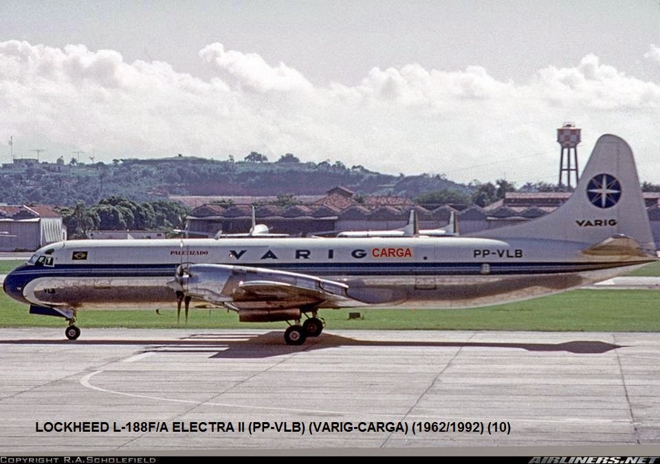VARIG CRUZEIRIO DO SUL RIO-SUL: (PP-VLB) (L-188F/A) (VARIG-CARGA) (1962 ...