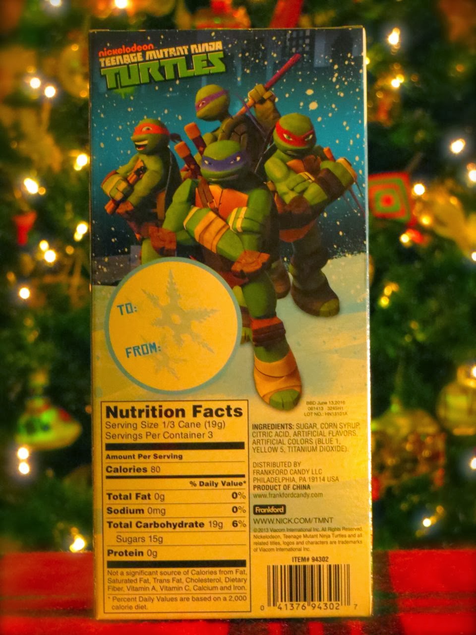 The Sewer Den: 24 Days of Turtle: Day 11 (Nickelodeon Candy Cane)