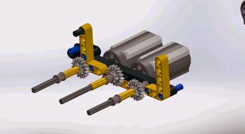 Video A Solidworks Assembly 3D Animation of Lego Technic Motorized ...