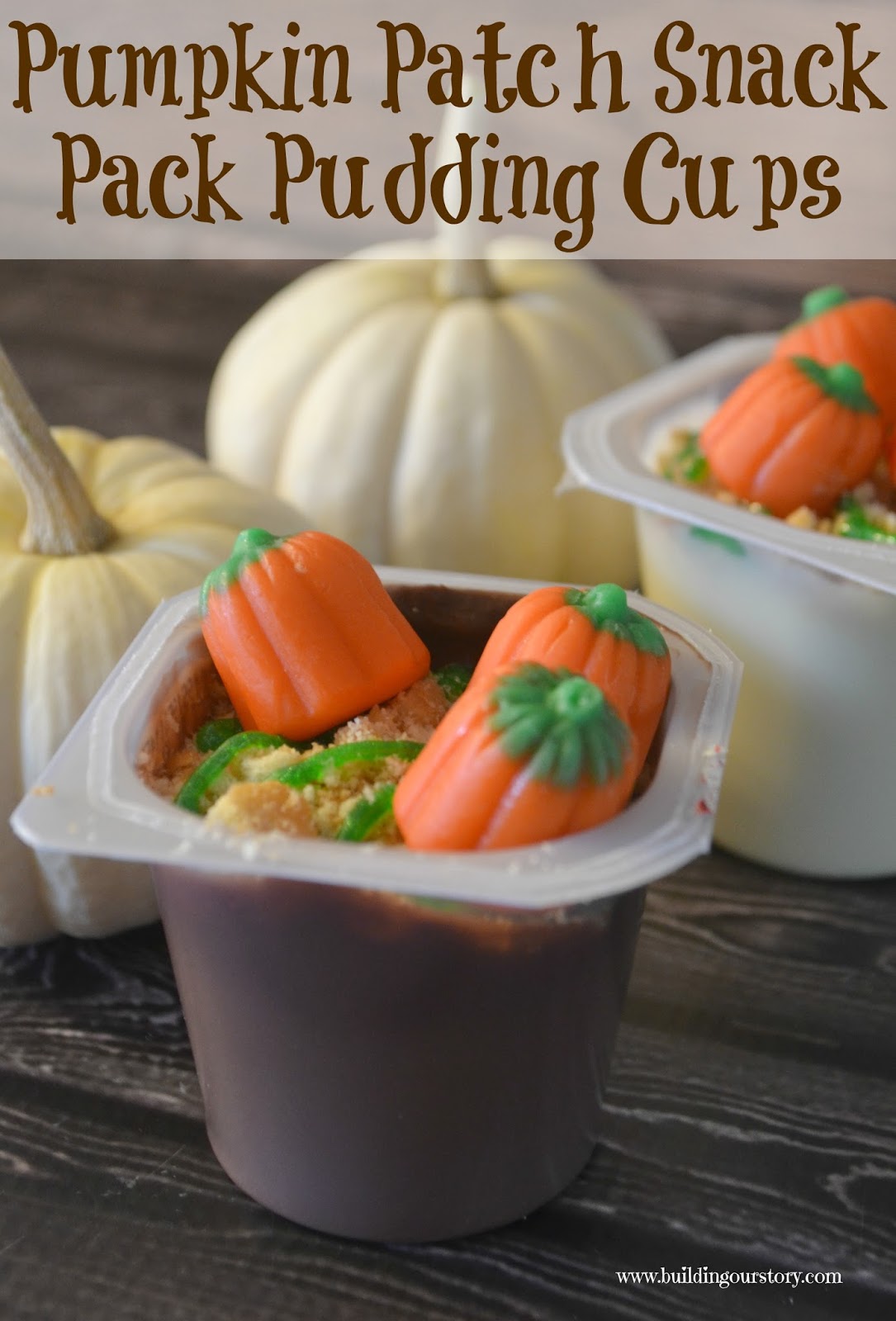 Pumpkin Patch Pudding Cups - Building Our Story