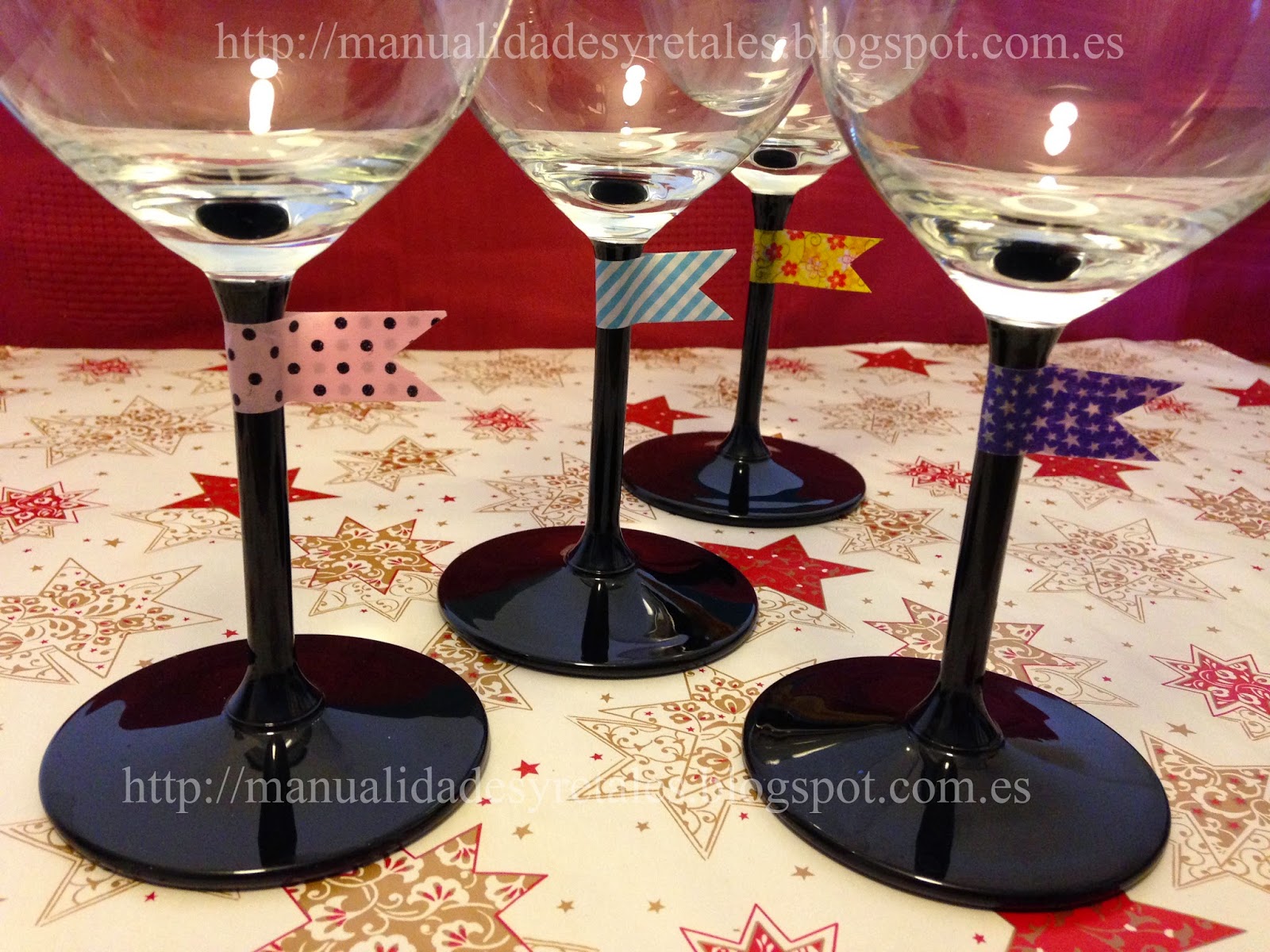 Manualidades y retales: Marca copas