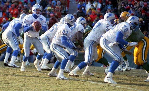 Detroit Lions 345 15: Detroit Lions at the Green Bay Packers in 1991