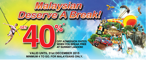 Sunway Lagoon 推出大促销活动！入门票折扣40%！是40%！！ - Leesharing