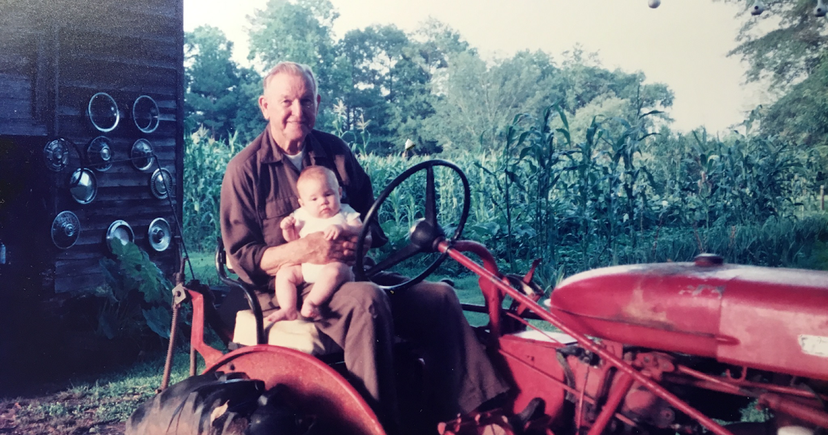 Today 1981: Heber Martin and his great grandson, Dunnington Westhoff.