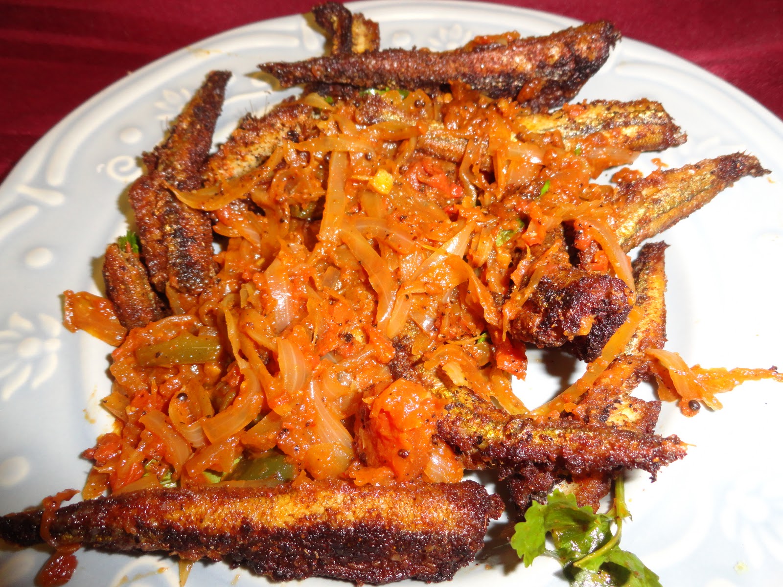 ::My Hobbies::: Fried Anchovies(Netholi) Masala