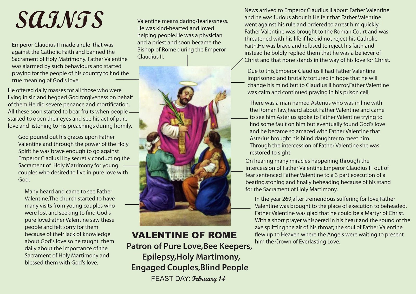 Imitating Christ's Humility: Feast of Saint Valentine of Rome