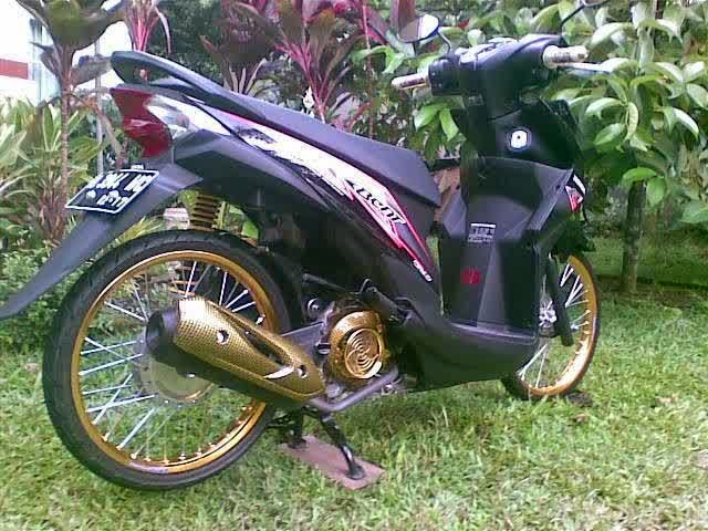 Foto Modifikasi Honda Beat Hitam Terbaru
