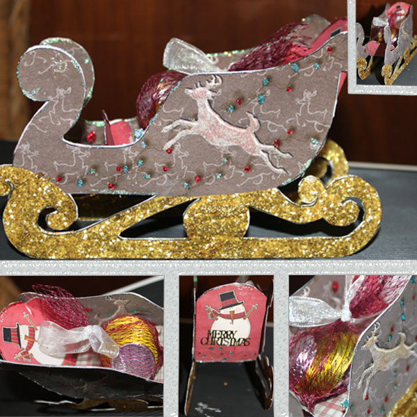 Heavenly Crafts: Christmas cards and Santa's sleigh