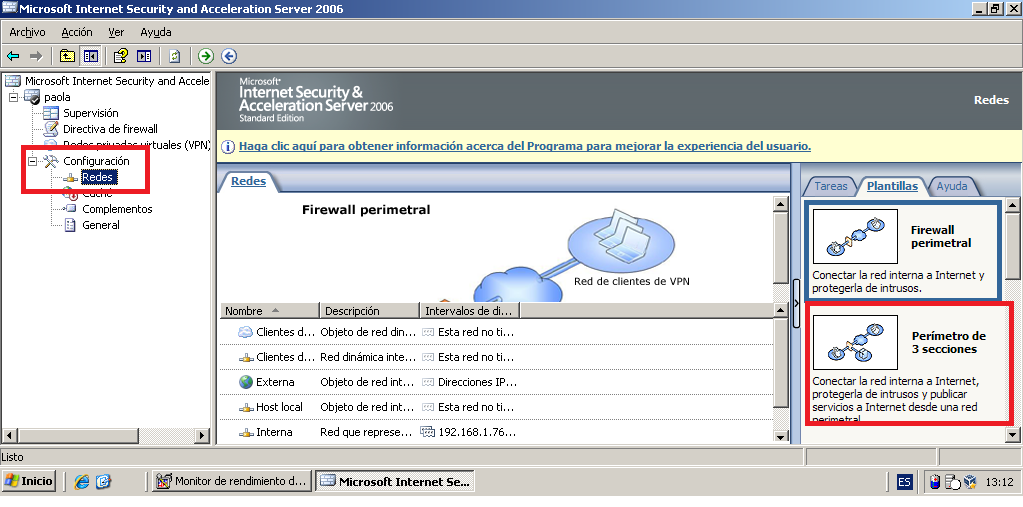 Aprende Y Conoce ¡ REDES !: Implemetacion De Isa Server Como Firewall ...