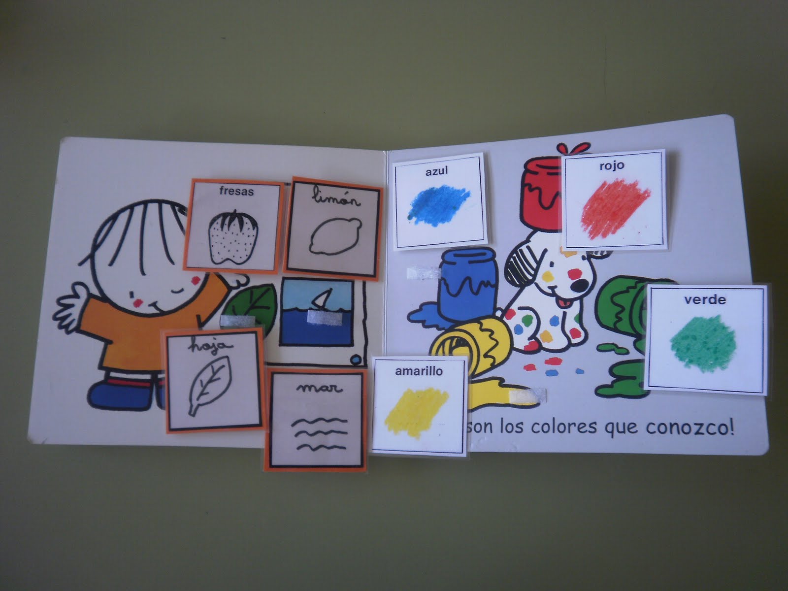 Compartimos ilusiones:: Cuento de pictogramas: Los colores.