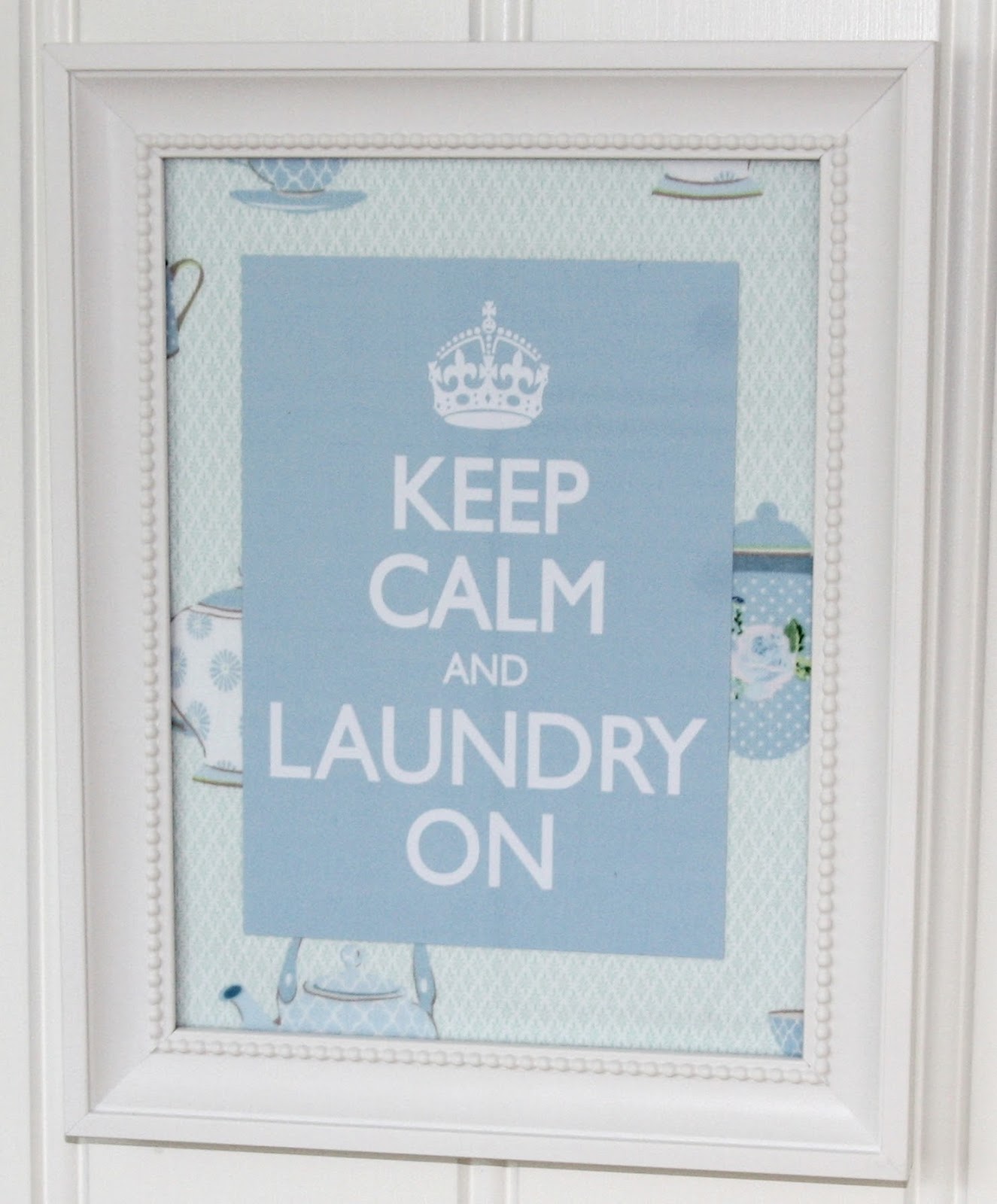 Cathrines Kreative Hjørne: Nytt vaskerom 19 - Keep calm and laundry on!