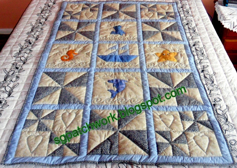 SG patchwork: Colcha de patchwork infantil
