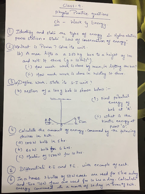 APS, Golconda | Priyanka Gupta: CLASS 9 / PHYSICS PRACTICE QUESTIONS ...