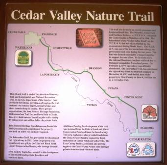 Tom Kepler Writing: Cedar Valley Nature Trail: a bicycle day-trip photo ...