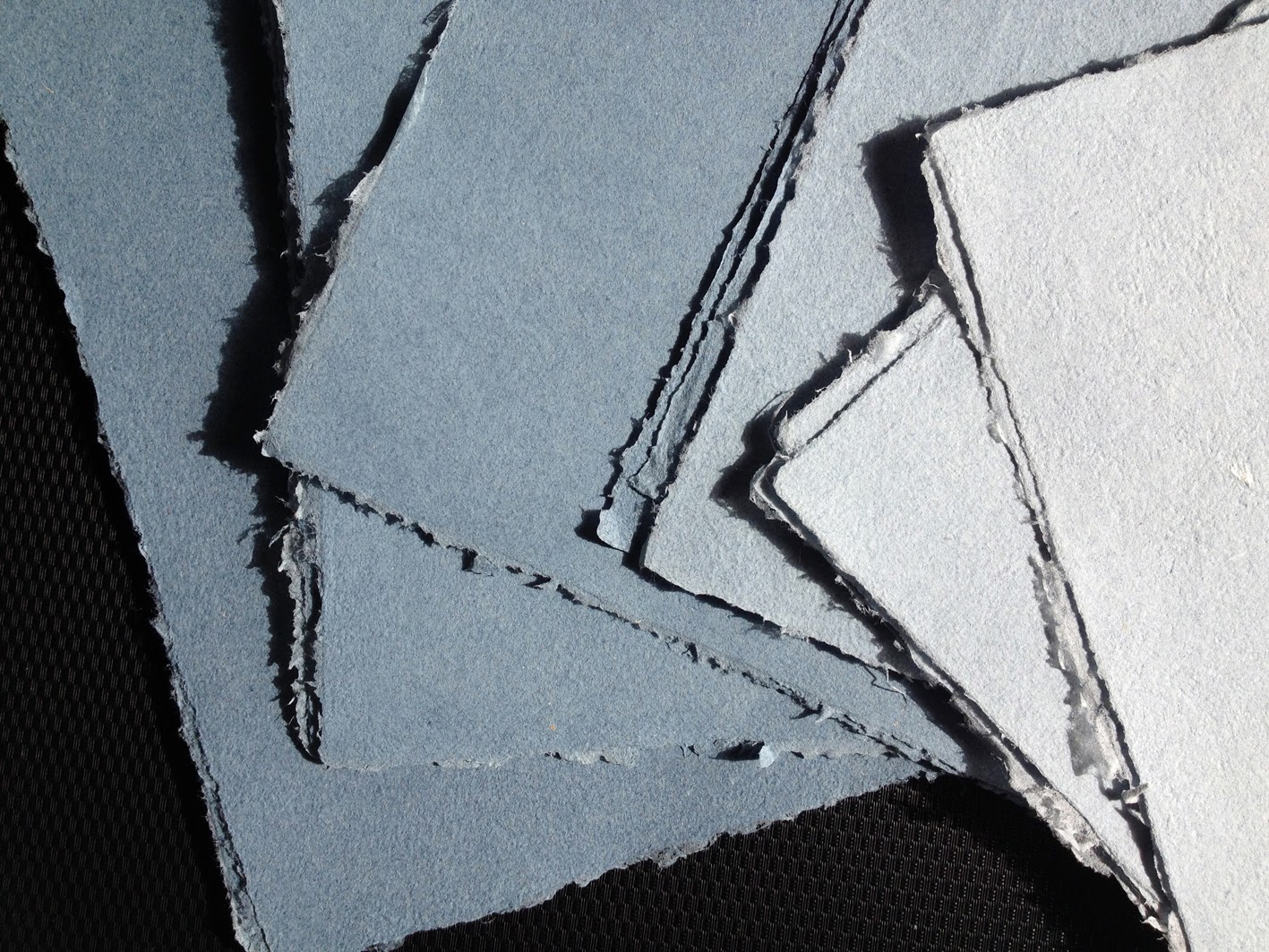 Roann Mathias Calligraphy: Recycled Denim Paper