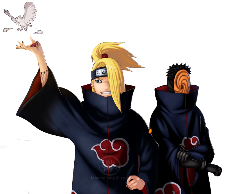 Animé imágenes by Akatsuki Karasu: 34 renders de Deidara (20), Sasori ...