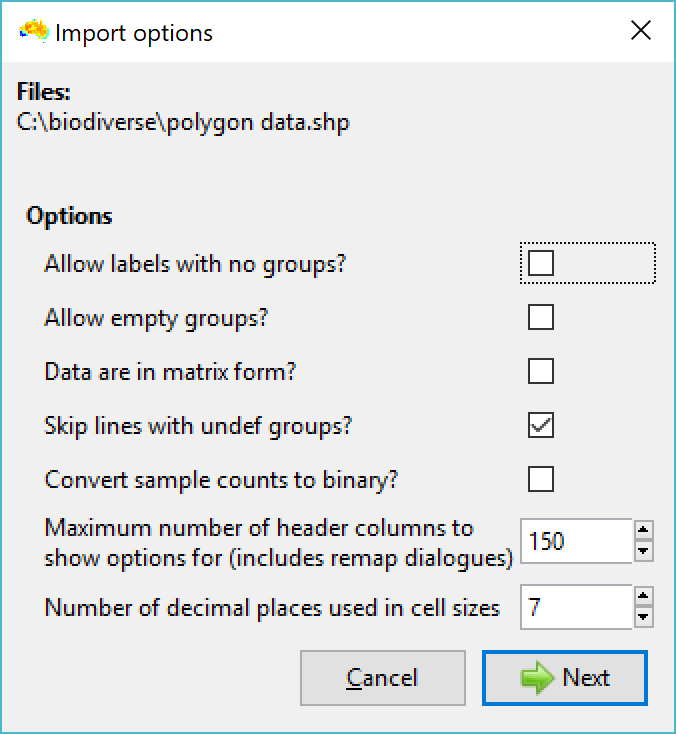 Biodiverse analysis software: 2018