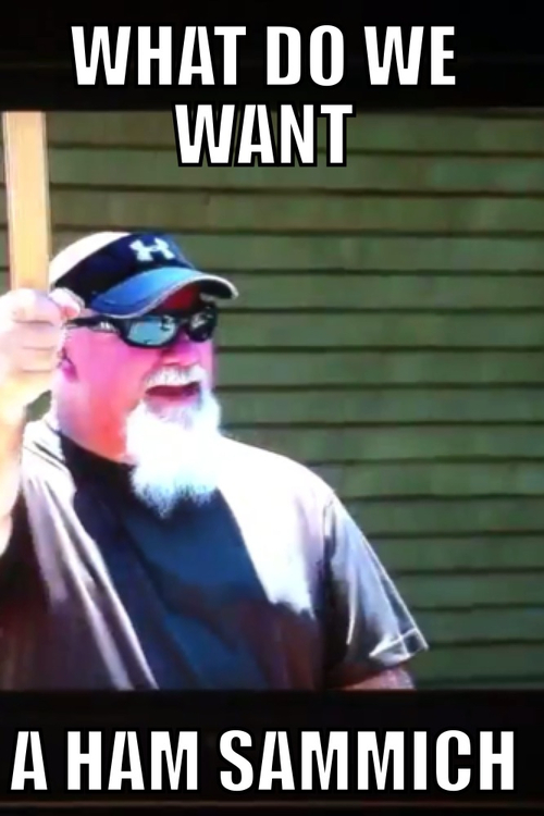 The Girl with the Red Nikon: Ham Sammich!