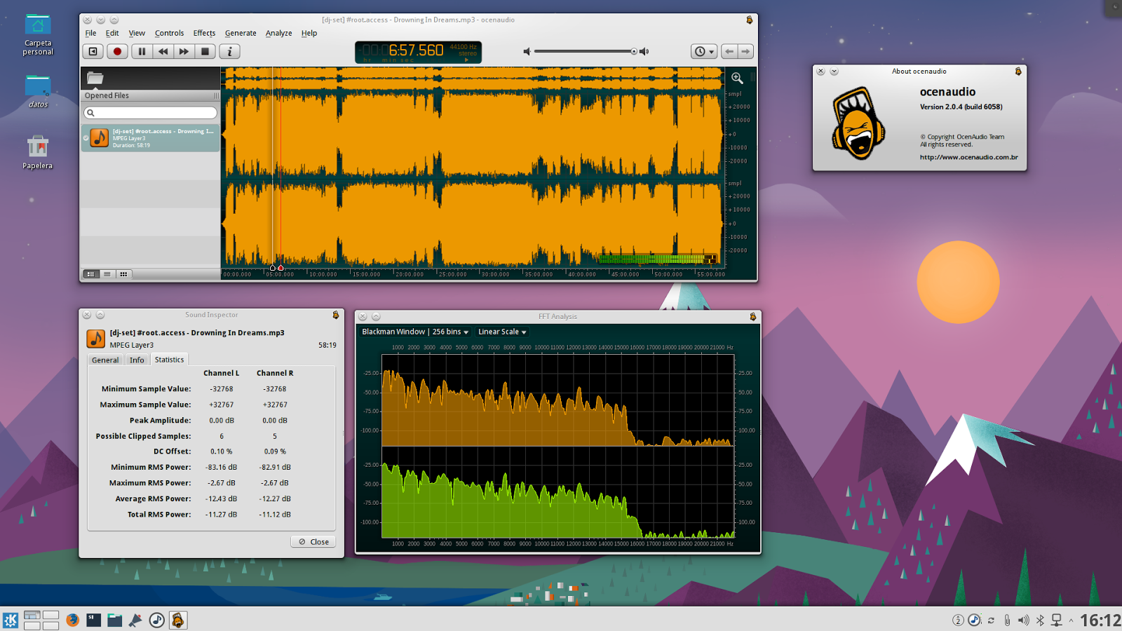 Kernel 308: Ocenaudio, sencillo y completo editor de audio ya en KCP