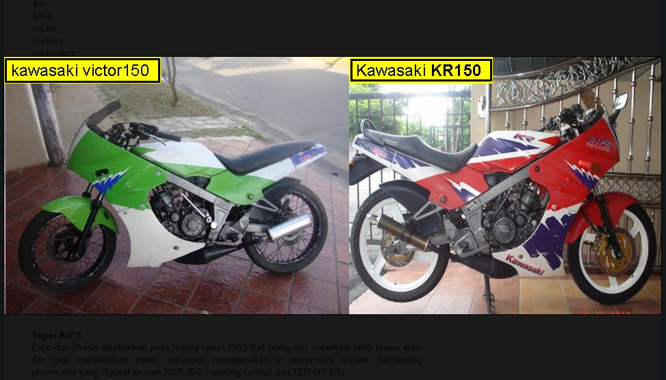 KAWASAKI NINJA NUSANTARA: Ini Dia Perbedaan Antara Generasi KIPS VS ...