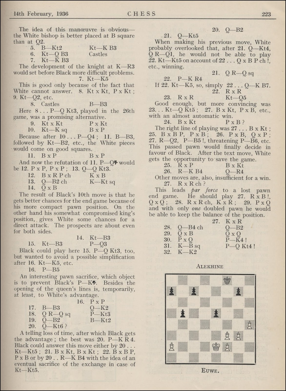 Chess Book Chats: Alekhine's articles for B. H. Wood's Chess magazine