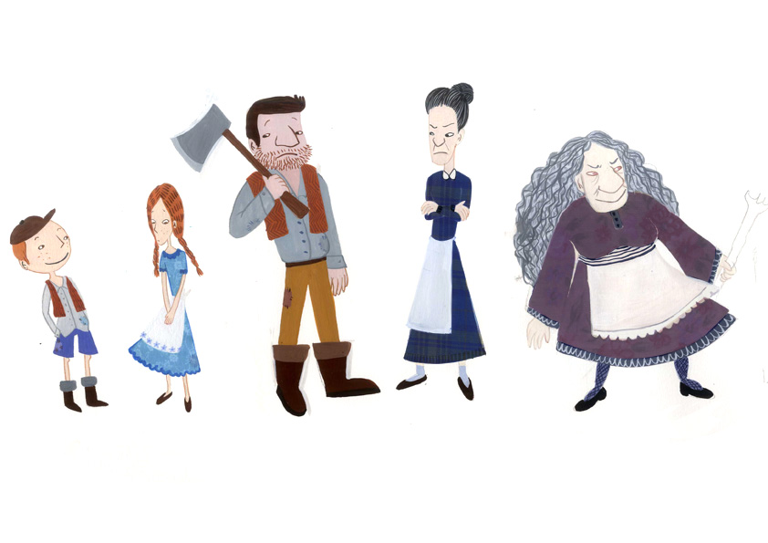 Les personnages de hansel et gretel