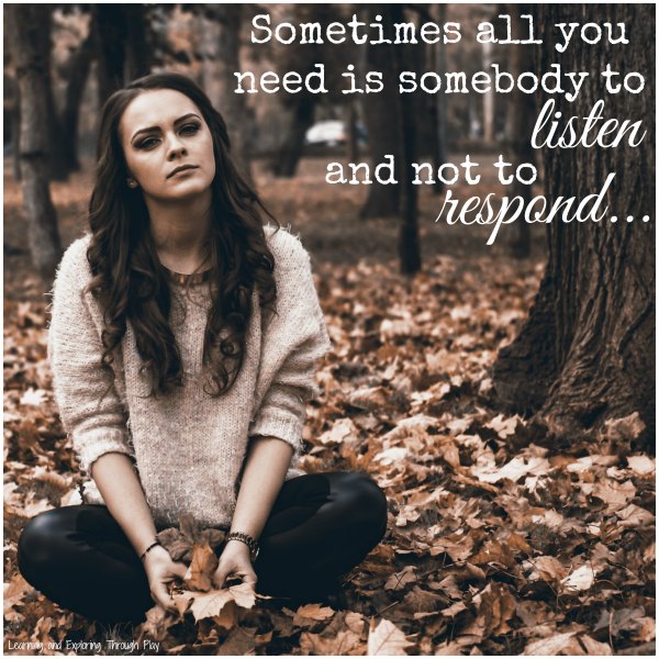 Learning and Exploring Through Play: When you need Someone to Listen