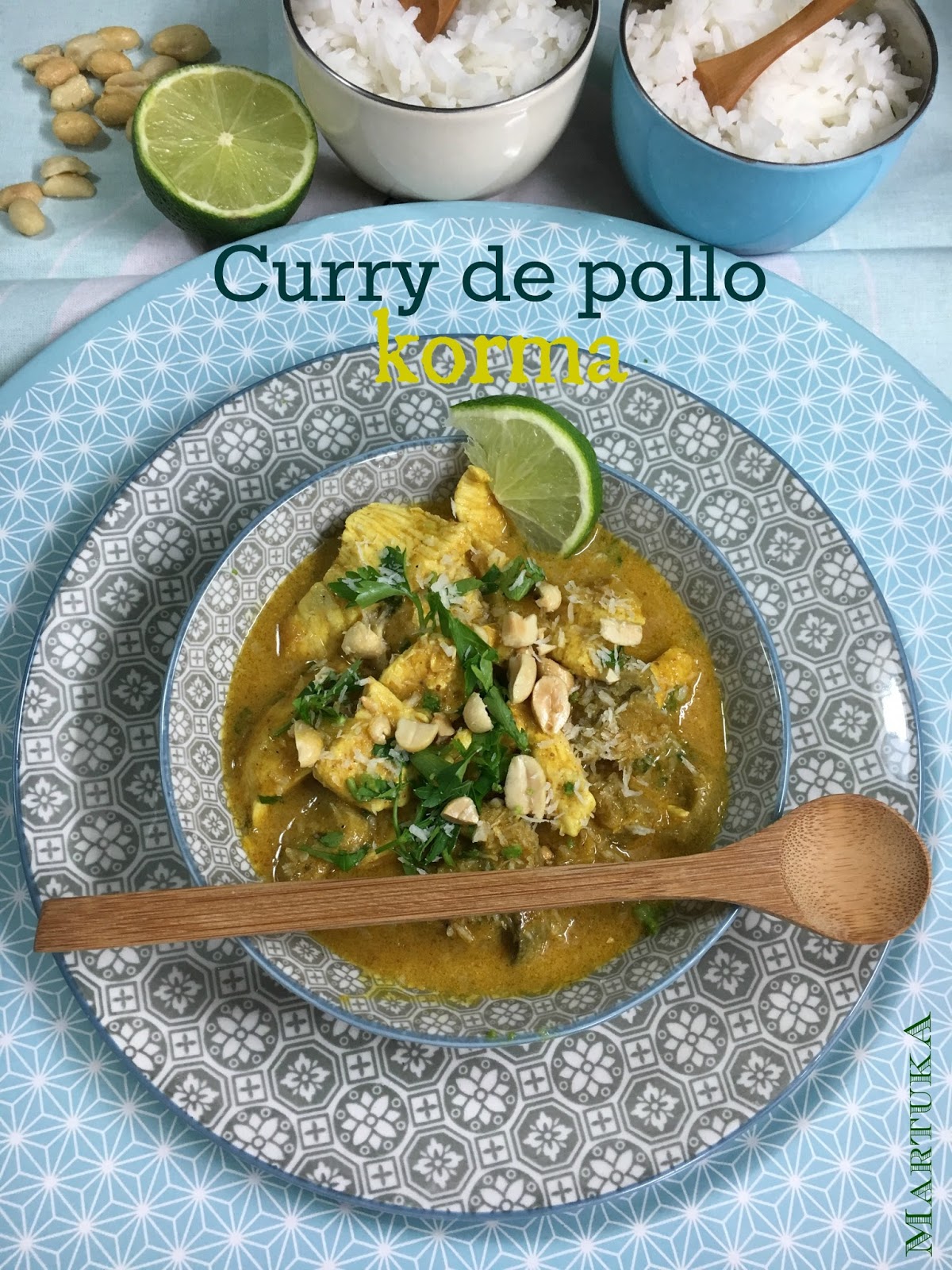 Las recetas de Martuka: Curry De Pollo Korma