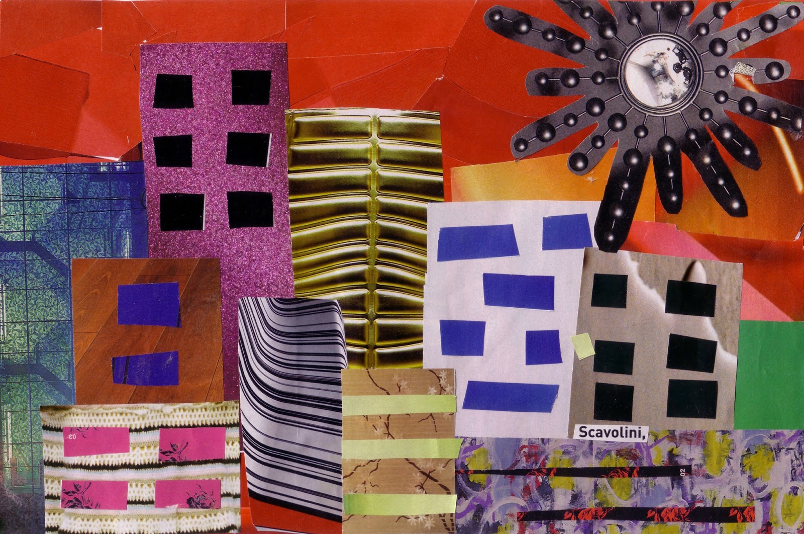 Dibujo I.E.S. Valle Inclán: Collage: Paisaje urbano