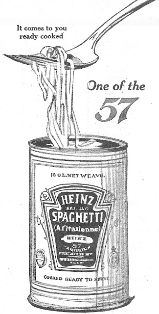 Antique Graphics Wednesday - 1912 Spaghetti Advertisement - Knick of Time