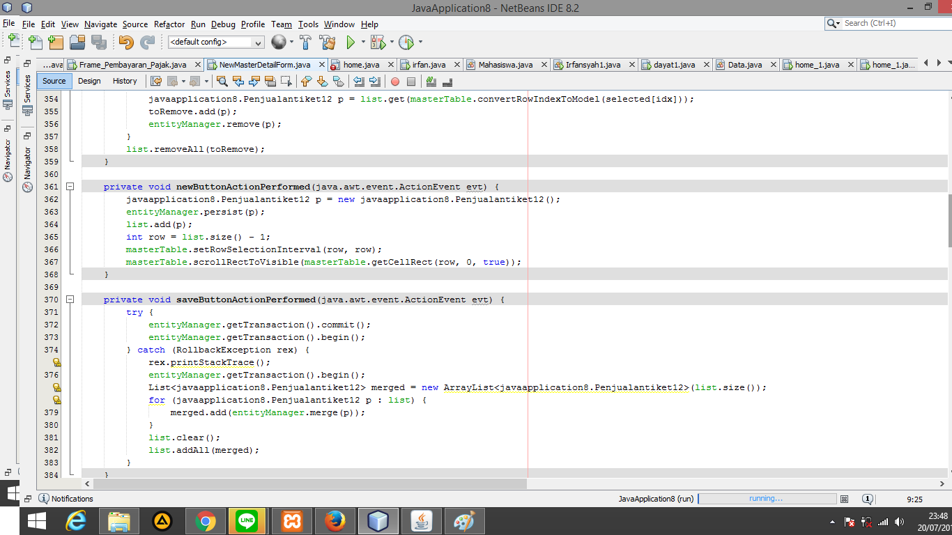 Membuat Database menggunakan XAMPP dan Netbeans